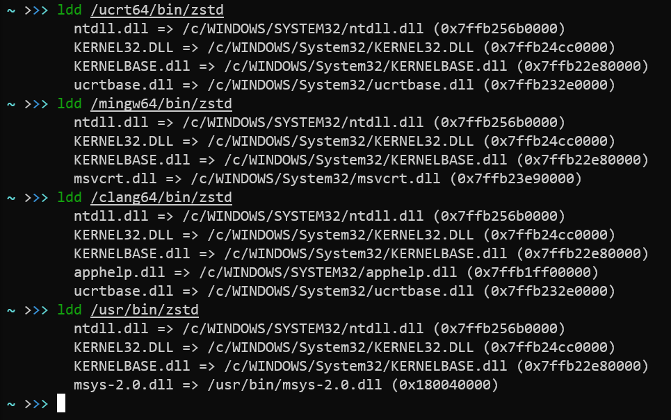 在 msys2 中的 mingw64 、 ucrt64 、 clang64 的区别与相同点有啥？ - 知乎