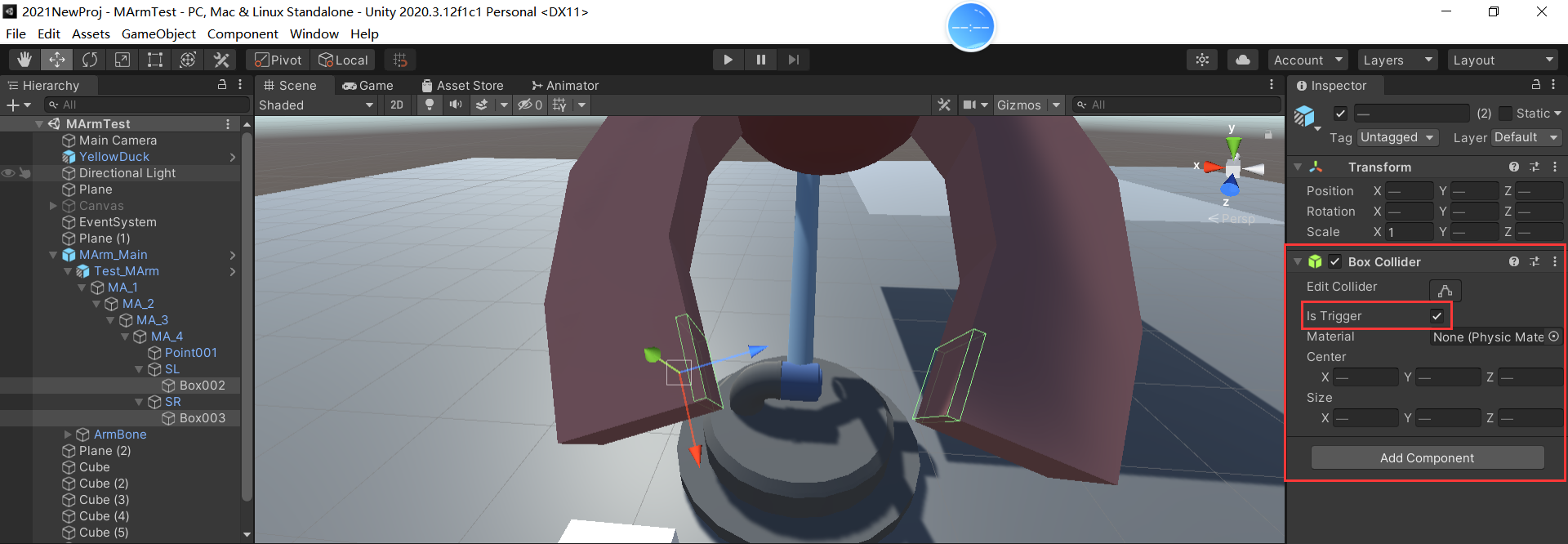 怎样用unity3d实现机械臂建模来抓取物体和放下？ - 知乎