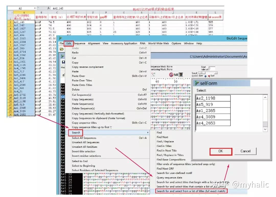 干货 | 当 BioEdit 遇上 Excel ，批量处理序列不用愁！ - 知乎