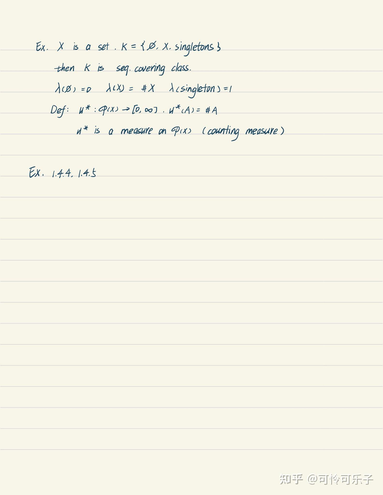 实分析笔记(1.2) Constructing outer measure, Completion, Lebesgue measure - 知乎