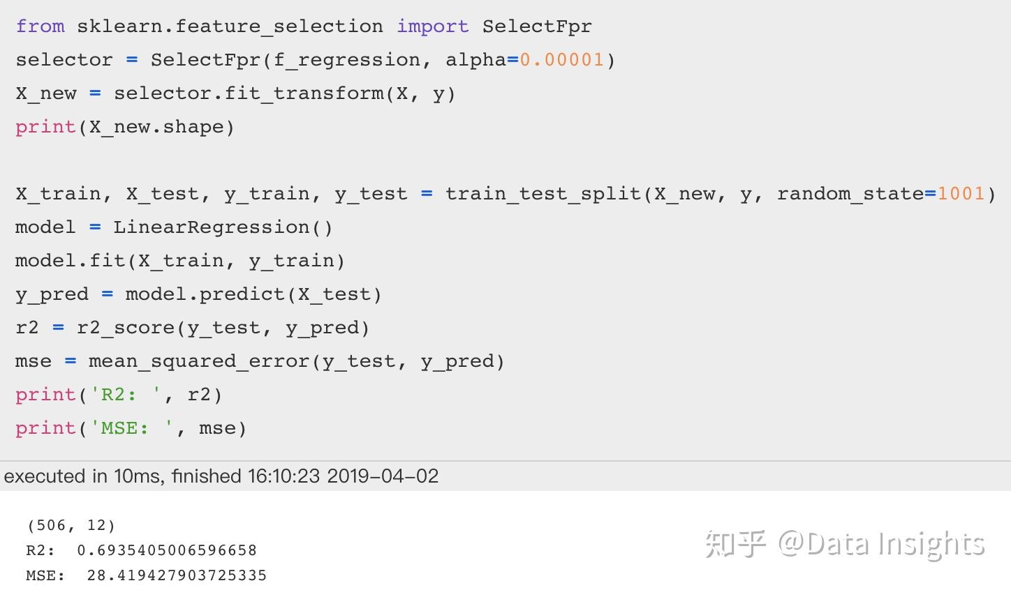 sklearn中的特征选择：单变量选择法从理论到实战[上] - 知乎