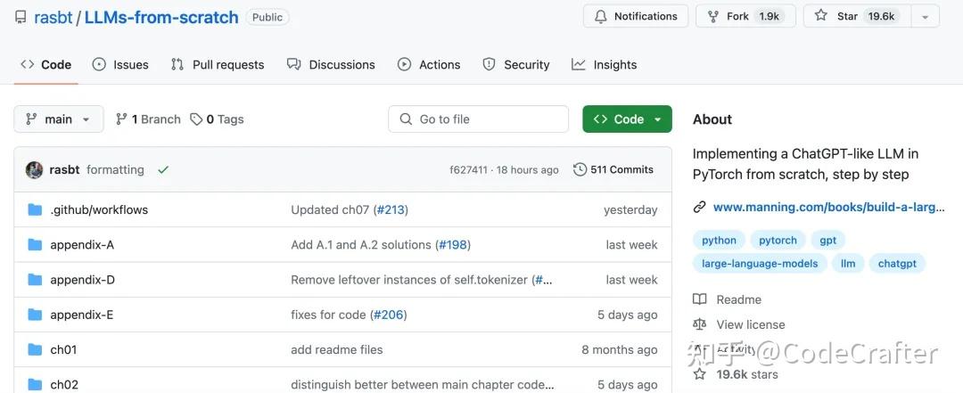 AI研究员、知名作家Sebastian Raschka新书《从头开始构建大型语言模型》，代码、PDF已开源！ - 知乎