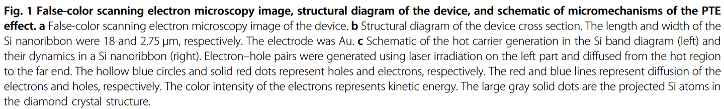 Giant photothermoelectric effect in silicon nanoribbon photodetectors - 知乎
