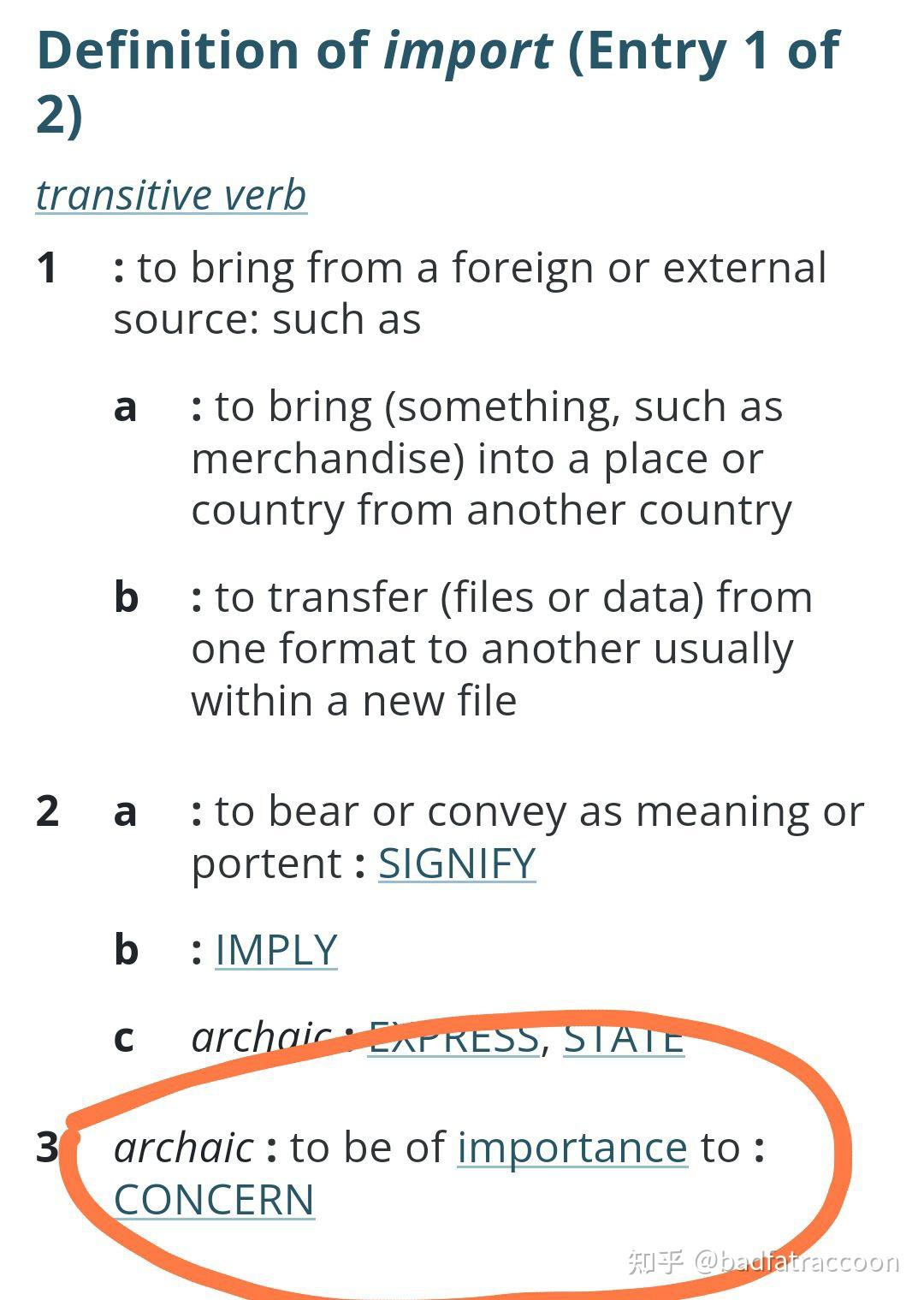 import 是“进口”，为什么 important 是“重要的”？ - 知乎