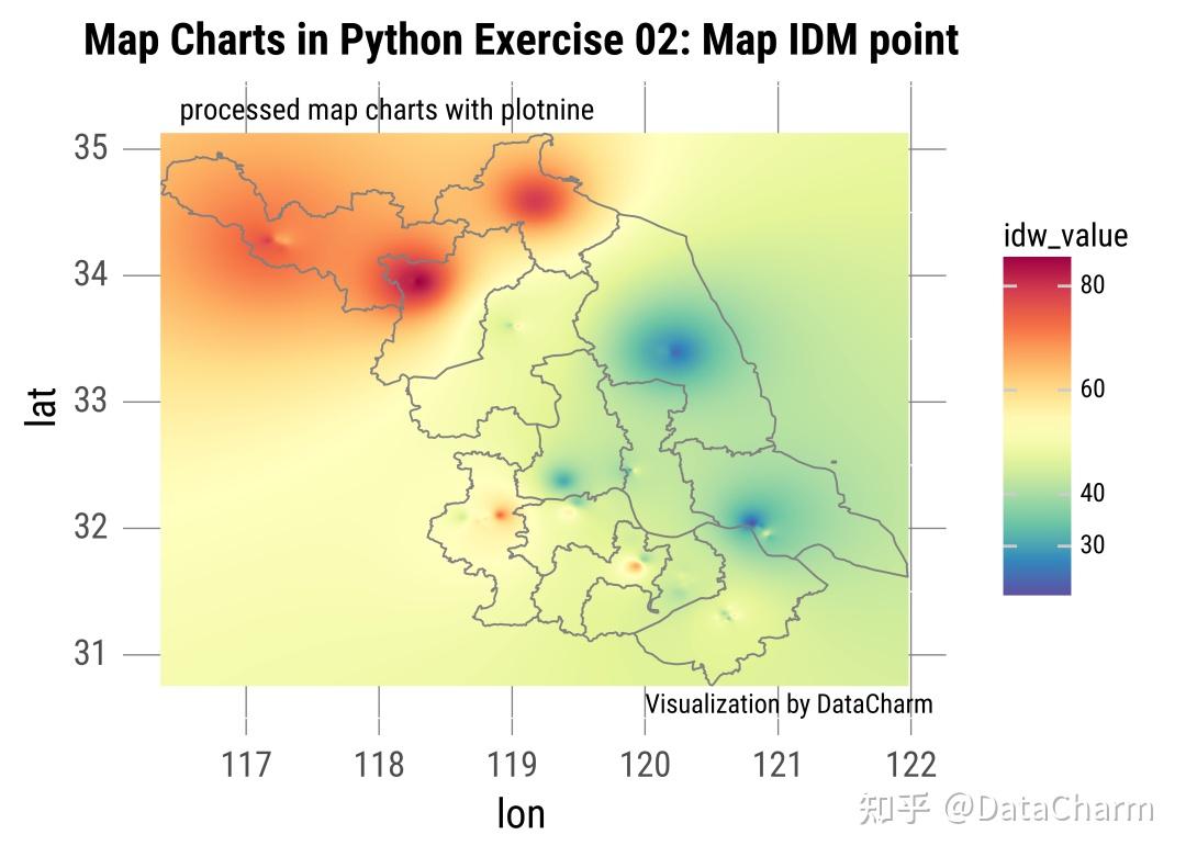 绘图提高篇 | Python - IDW插值计算及可视化绘制 - 知乎