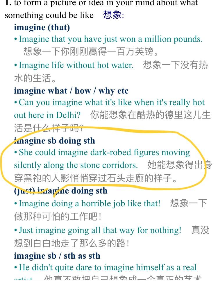 imagine sb doing sth有这个用法吗？ - 知乎