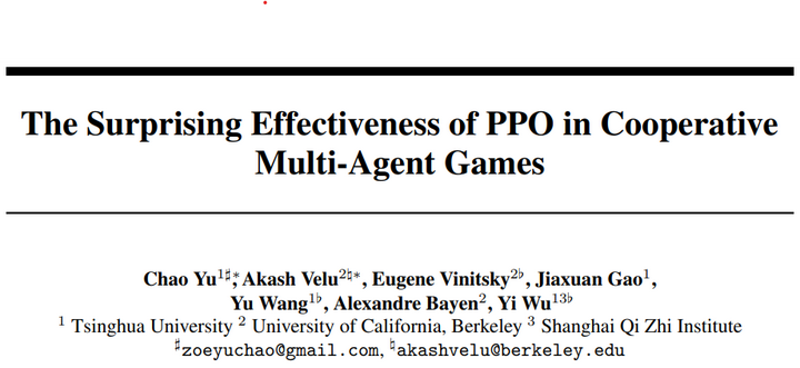 4.22 MARL算法：MAPPO - 知乎