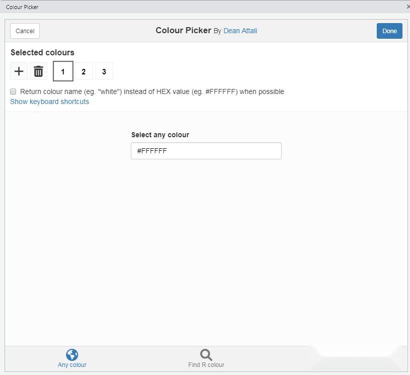 R语言绘图—有趣的颜色拾起(colourpicker) - 知乎