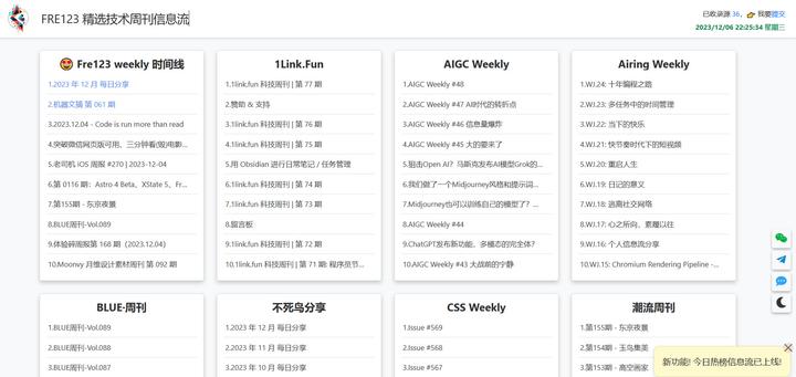 FRE123 精选技术周刊信息流，技术周刊大聚合 - 知乎