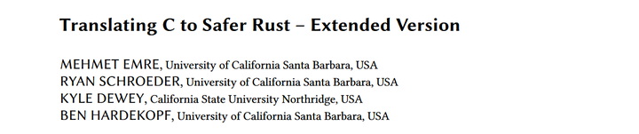 【OOPSLA'21】提升 C2Rust 的安全性 - 知乎