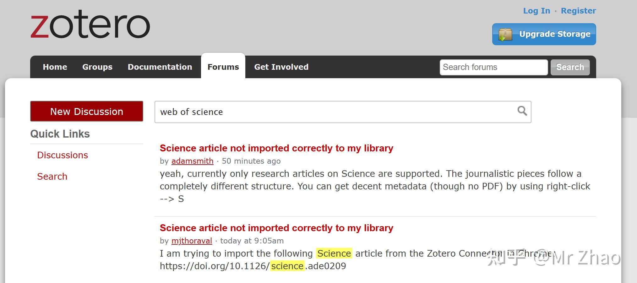 求问我的zotero为什么不能识别web of science? - 知乎
