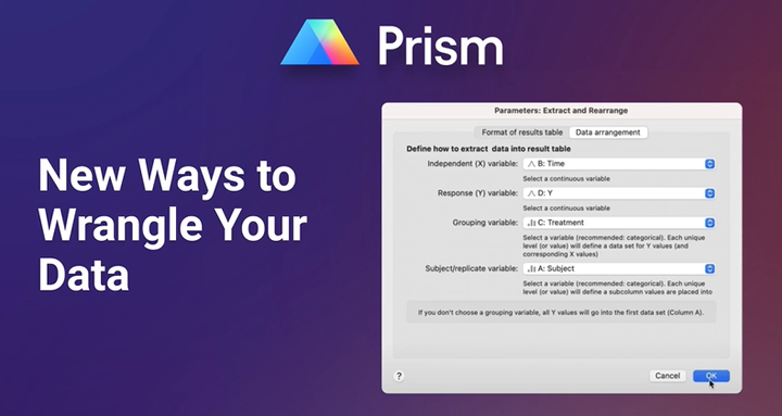 GraphPad Prism 10 新功能视频讲解：全新数据整理工具 - 知乎