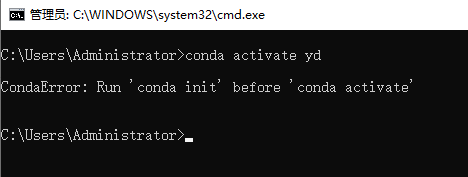Run 'conda init' before 'conda activate'解决方案 - 知乎