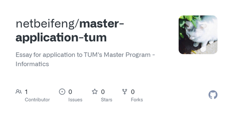 慕尼黑工业大学 TUM Info 计算机硕士申请合格经验 - 知乎