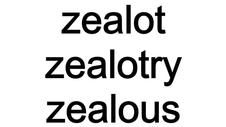 zealot/ zealotry/ zealous - 知乎