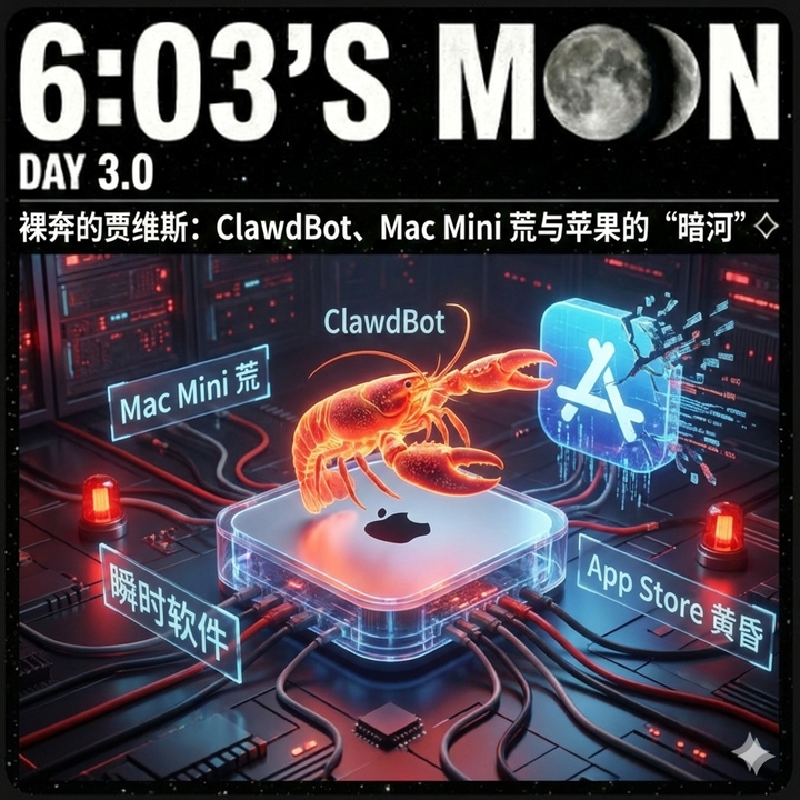 裸奔的贾维斯：Moltbot、Mac Mini 荒与苹果的“暗河”@6:03's Moon Day 3.0 - 知乎