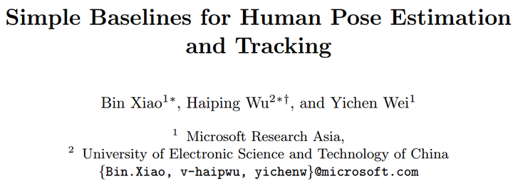 Simple Baselines for Human Pose Estimation - 知乎