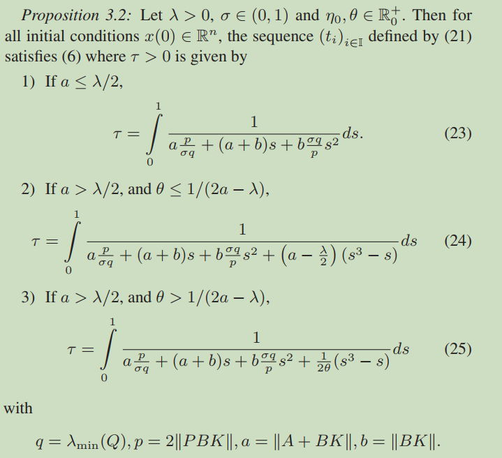 Dynamic Triggering Mechanisms for Event-Triggered Control - 知乎