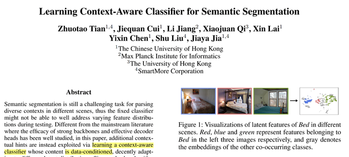 Learning Context-Aware Classifier for Semantic Segmentation - 知乎