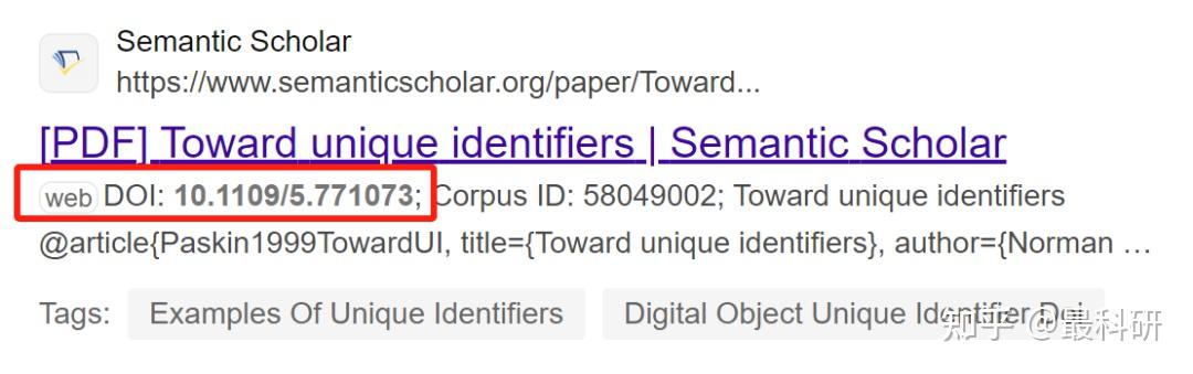 DOI 是什么？怎样利用 DOI 快速检索文献？ - 知乎