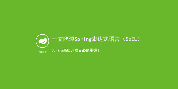 一文吃透 Spring 表达式语言（SpEL），Spring 高级开发者必须掌握！ - 知乎