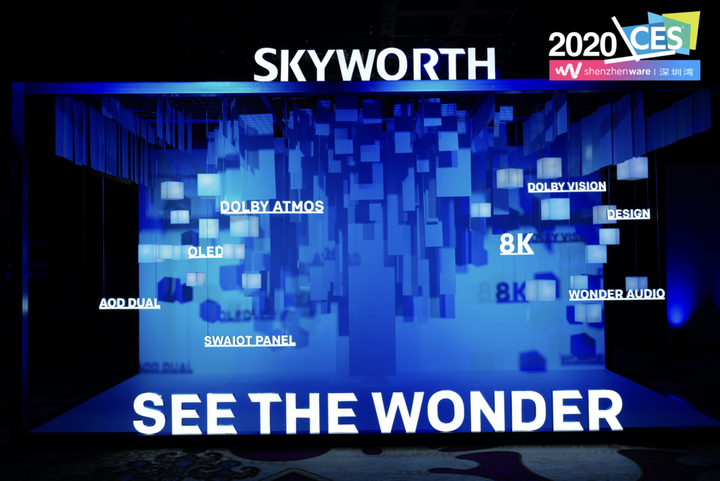 CES 2020 的首款电视，创维带来了超薄壁纸电视，还有全程 8K 巨幕 - 知乎
