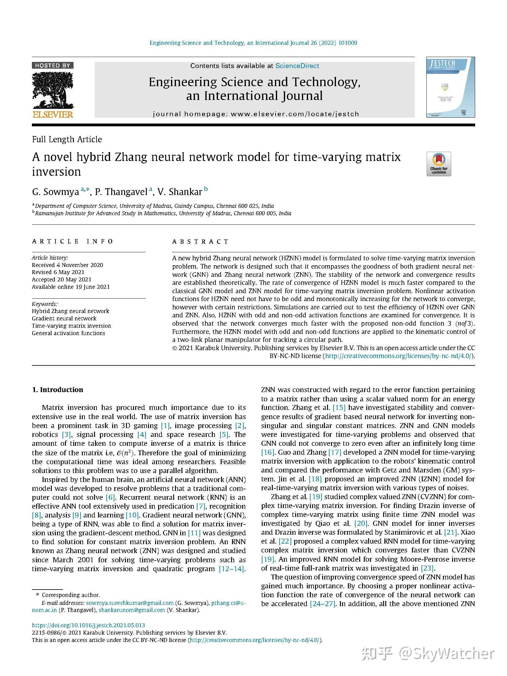 如何理解ZNN（zeroing neural network）神经网络？ - 知乎