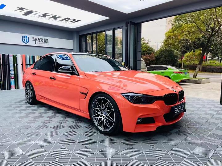 宝马3系改色膜EKFILM珊瑚橘改色膜 - 知乎