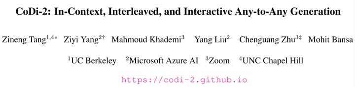 任意文本、视觉、音频混合生成，多模态有了强大的基础引擎CoDi-2 - 知乎
