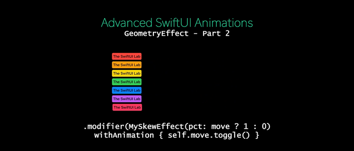 高级 SwiftUI 动画 — Part 2：GeometryEffect - 知乎