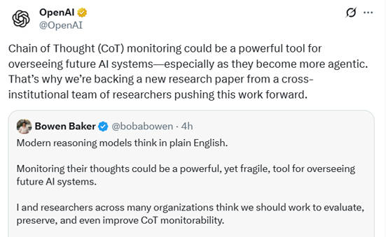 OpenAI推出CoT监控技术：AI Agent自主决策透明化升级 - 知乎