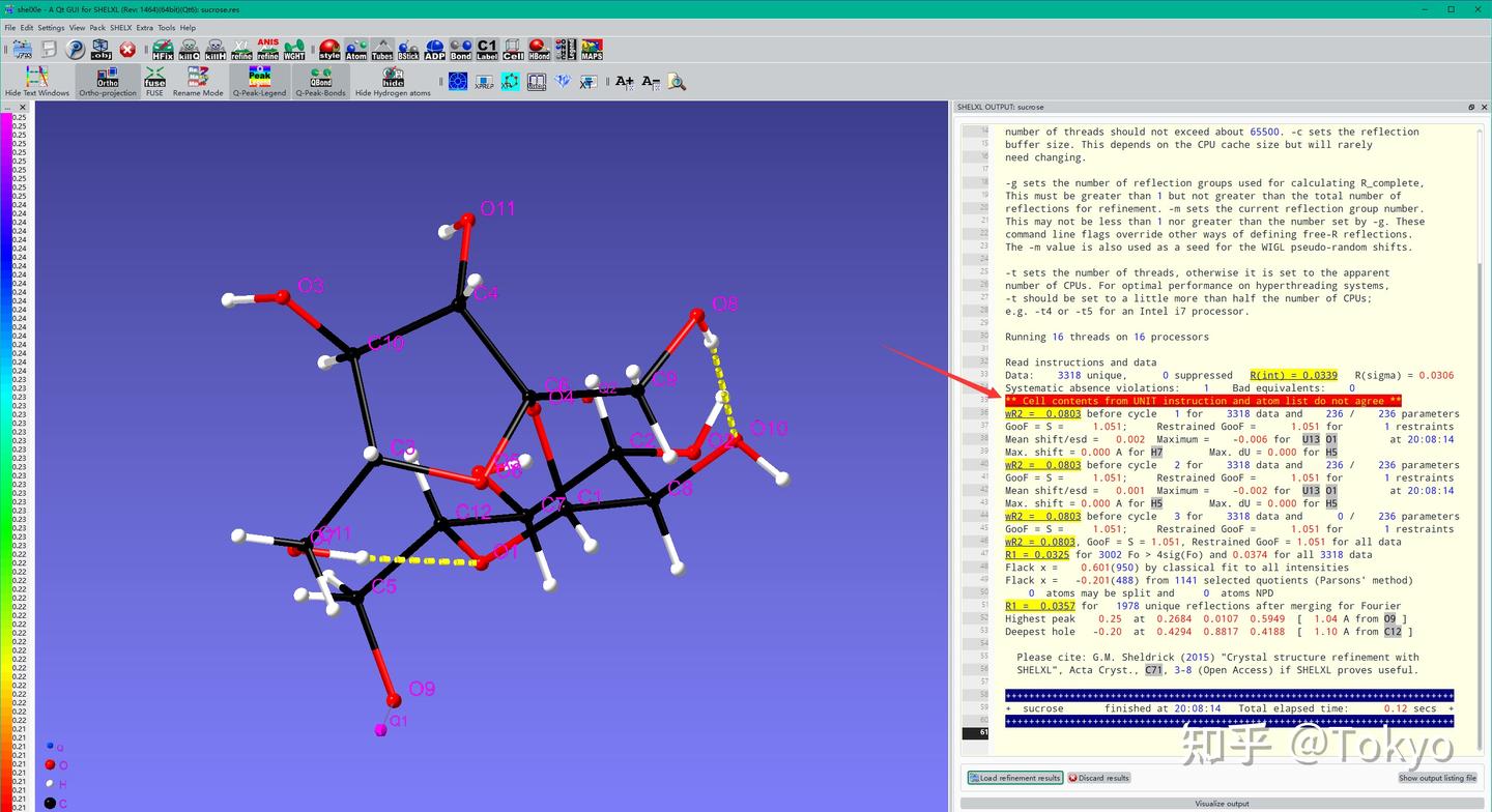 SHELXL提示Cell contents from UNIT instruction and atom list do not agree何意 - 知乎