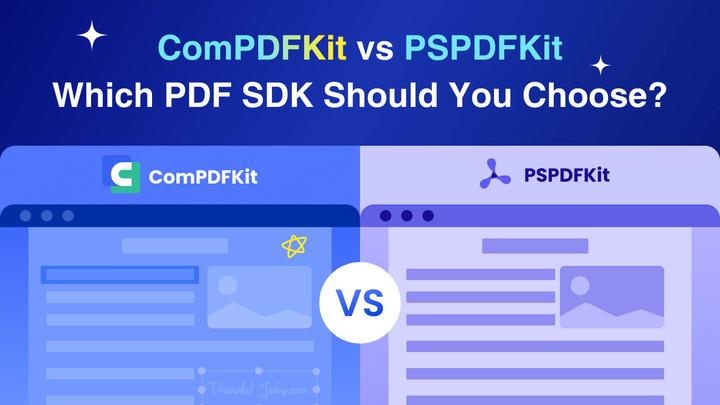 PDF SDK对比：ComPDFKit vs PSPDFKit - 知乎