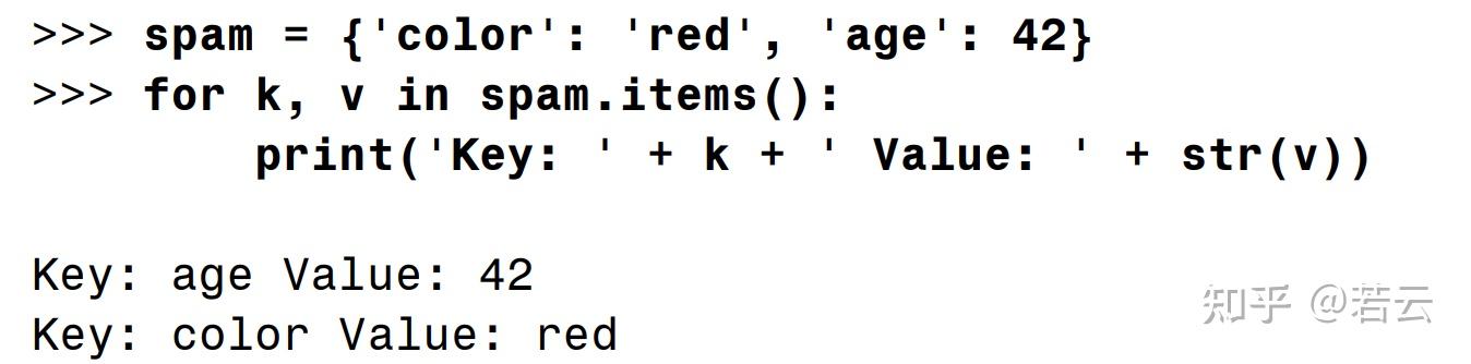 python 字典-keys()、values()和 items()方法 - 知乎