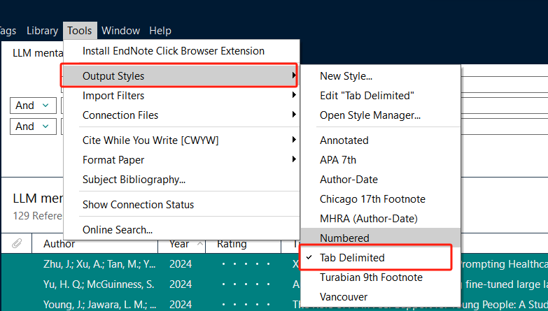 如何将endnote21里面的文献copy到Excel里面 - 知乎