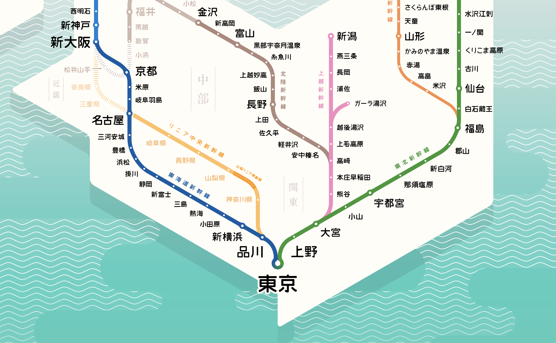 新幹線全国路線図 - 知乎