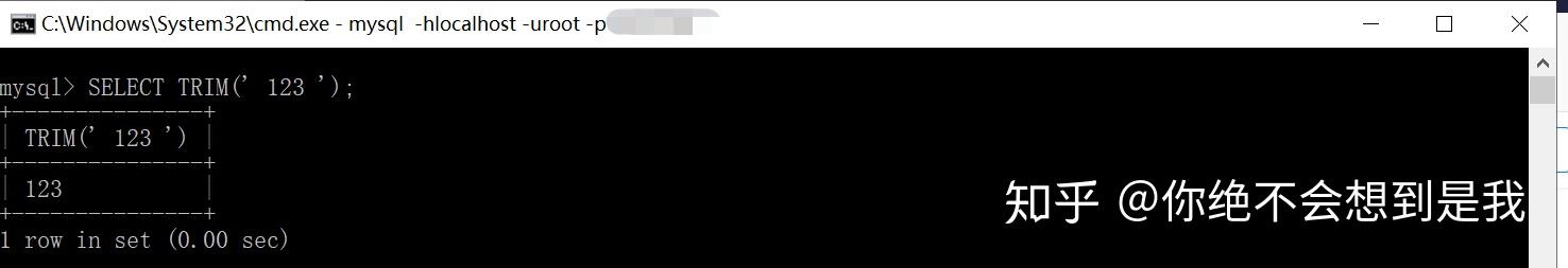 MySQL|trim() 函数用法 - 知乎