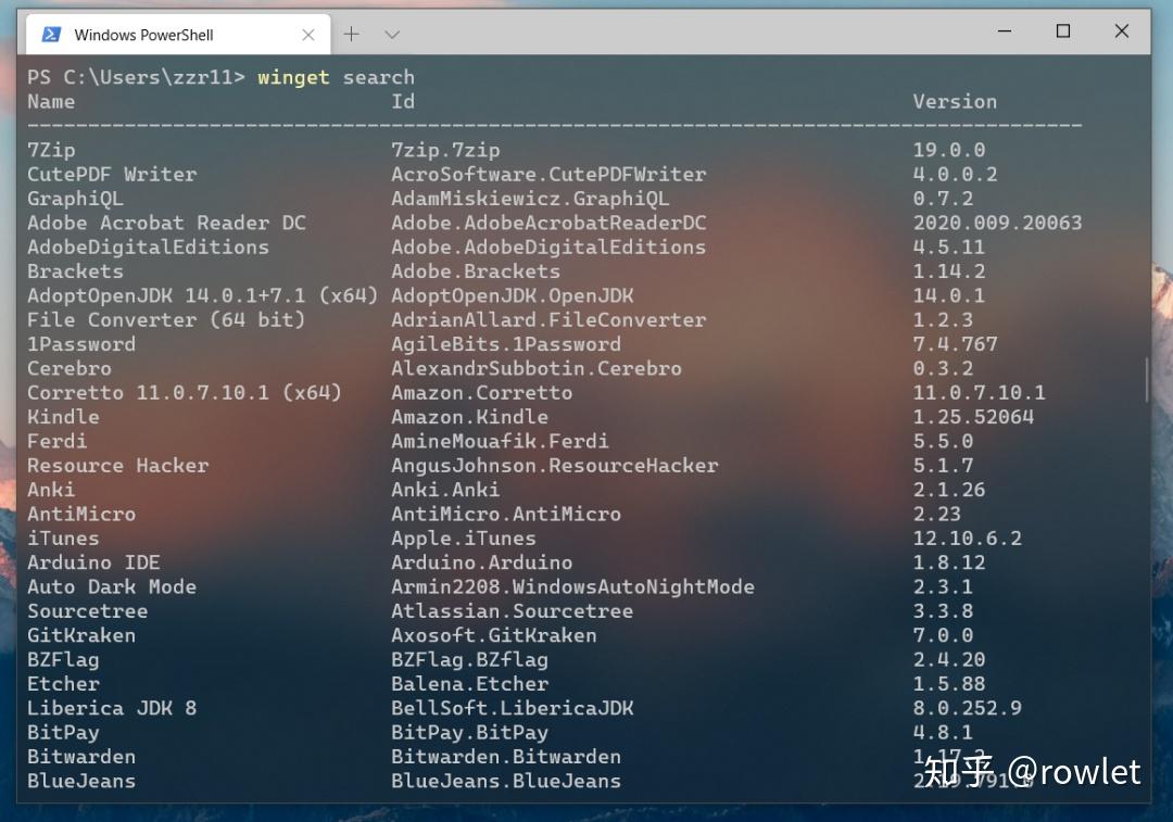 Windows下的apt？winget简单体验 - 知乎