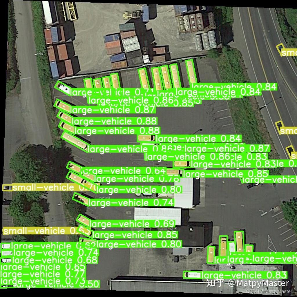Yolov8_obb旋转框训练、测试、推理手把手教学（DOTA1.0数据集map50已达80%） - 知乎