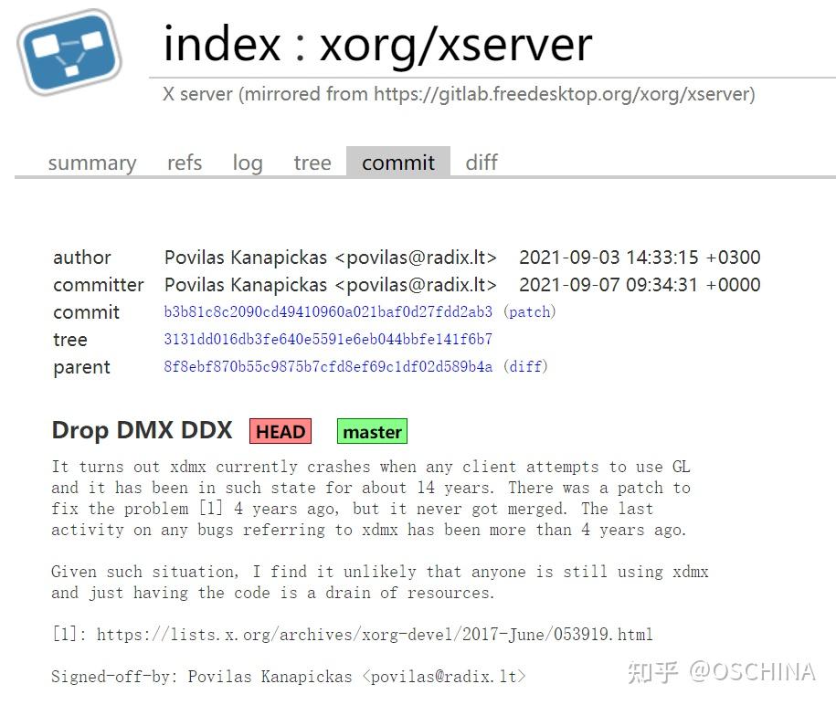 X.Org DMX历时14年终被删除，占约54k行代码 - 知乎