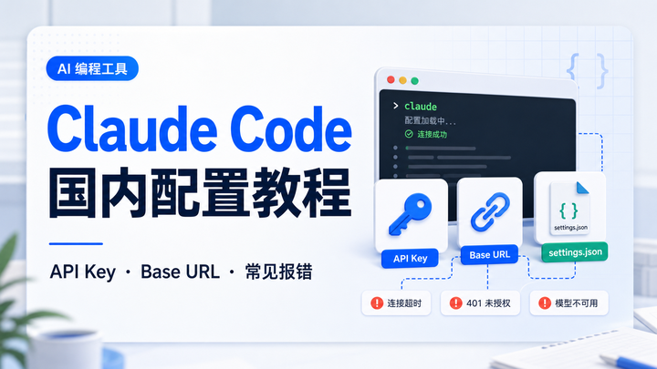 Claude Code 国内配置教程：API Key、Base URL 和常见报错整理 - 知乎