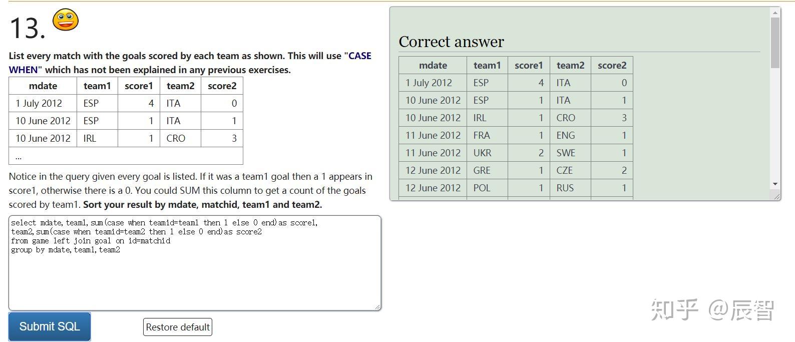 SQLZOO实践记录和总结 - 知乎