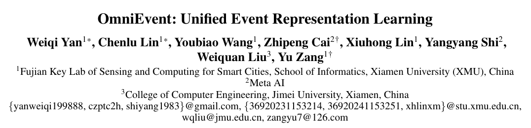 厦大、Meta等提出OmniEvent：首个统一“事件表征学习”框架，性能最高提升68.2%！ - 知乎