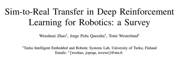 【RL in Robotics】Sim-to-Real Transfer - 知乎