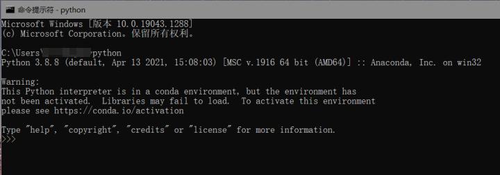 安装Anaconda之后，系统cmd输入“python”出现警告 - 知乎