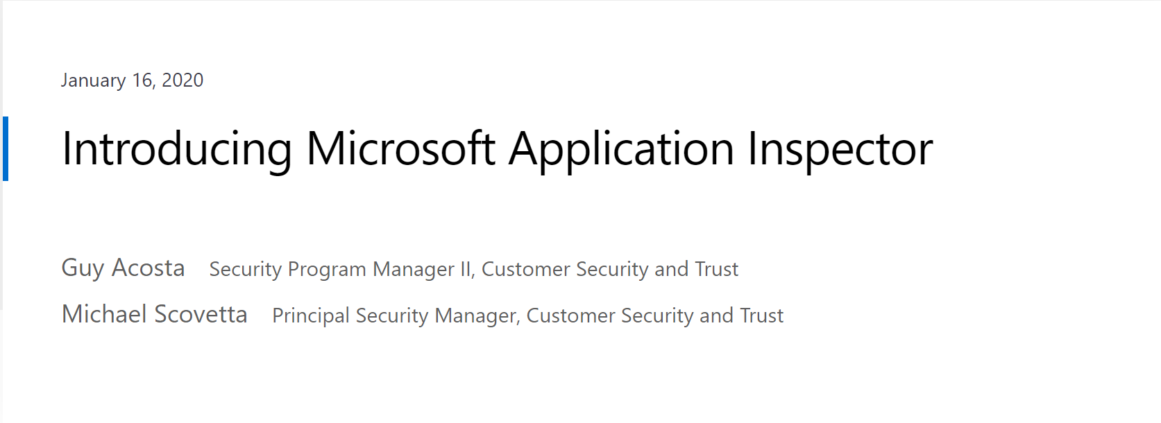 微软发布代码检测工具：Application Inspector - 知乎