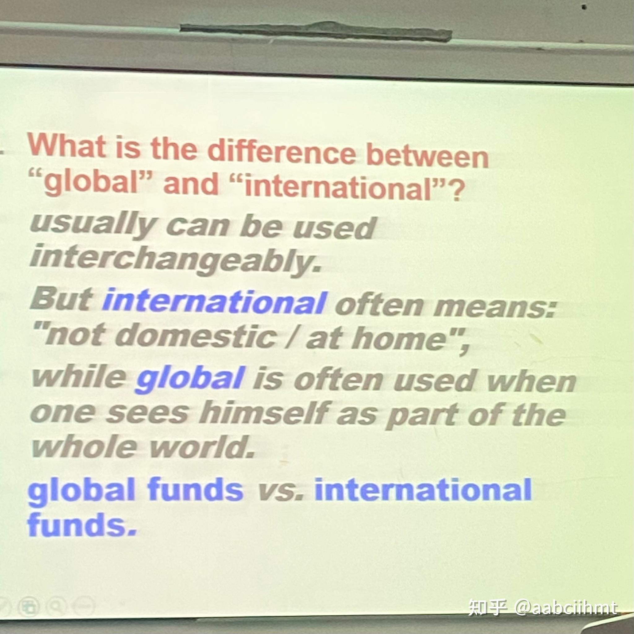 global 和international 的用法区别？ - 知乎