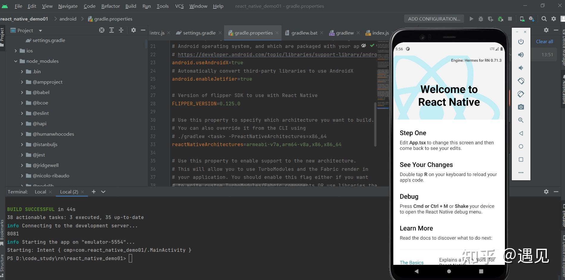 【RN学习】React Native0.71环境配置及踩过的坑 - 知乎