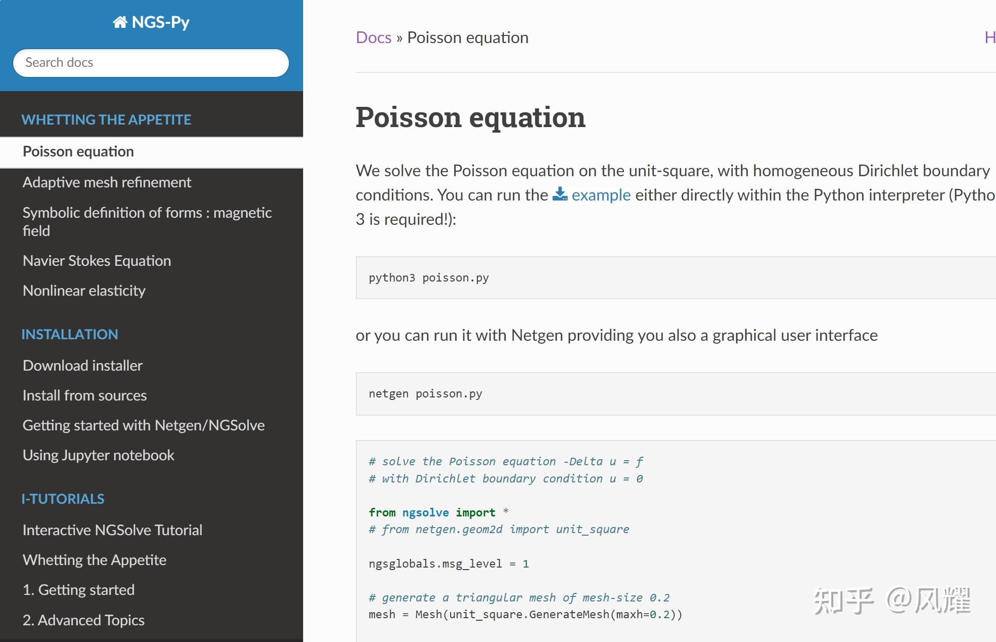 有限元数值实验方法（一）——NGsolve的使用 - 知乎
