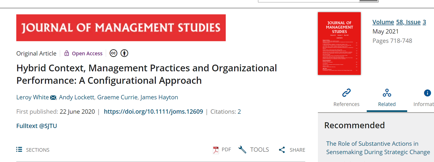 顶刊追踪-《JMS》发表的6篇QCA文章 - 知乎